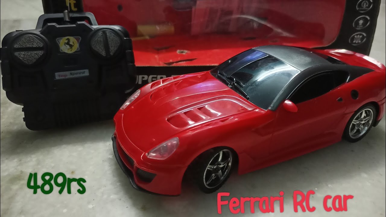Ferrari RC Car unboxing and drive - YouTube