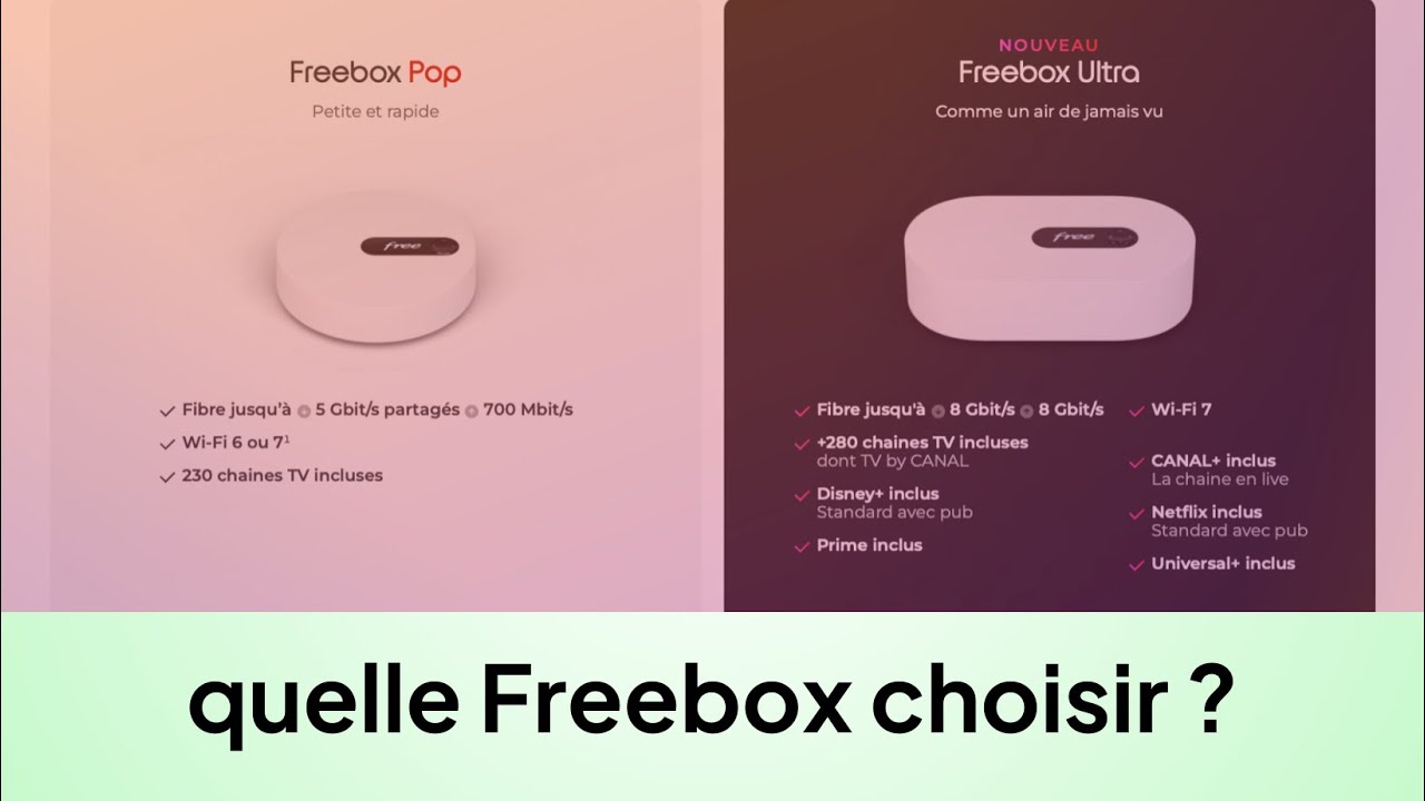 Quelle Freebox Choisir : ULTRA vs POP vs RÉVOLUTION - YouTube