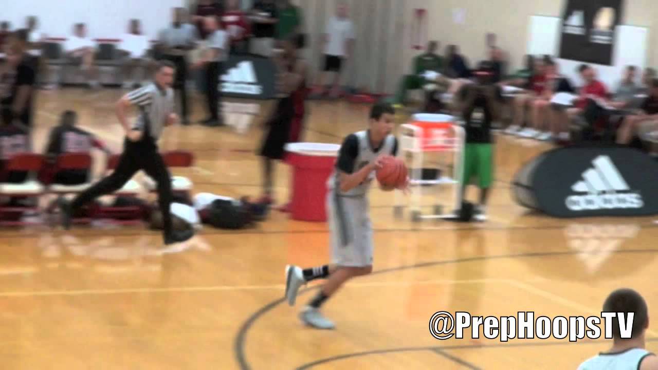 Josh Sharma 2015 Northfield-Mt. Hermon School with a dunk at the Adidas ...