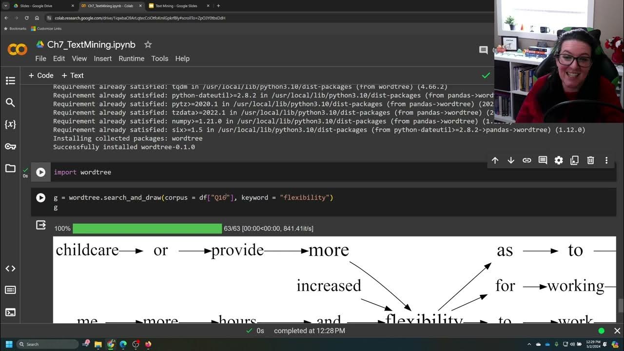 Text Mining in Python - Word Tree - YouTube