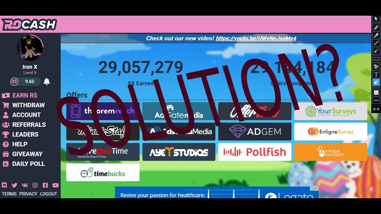 PROBLEMS OF ROCASH OFFERS SOLUTION - YouTube