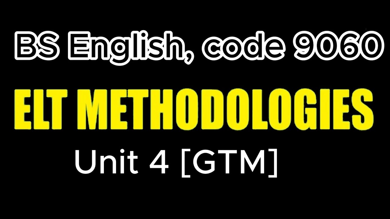 ELT Models for Pakistan, unit 4, code 9060 - YouTube