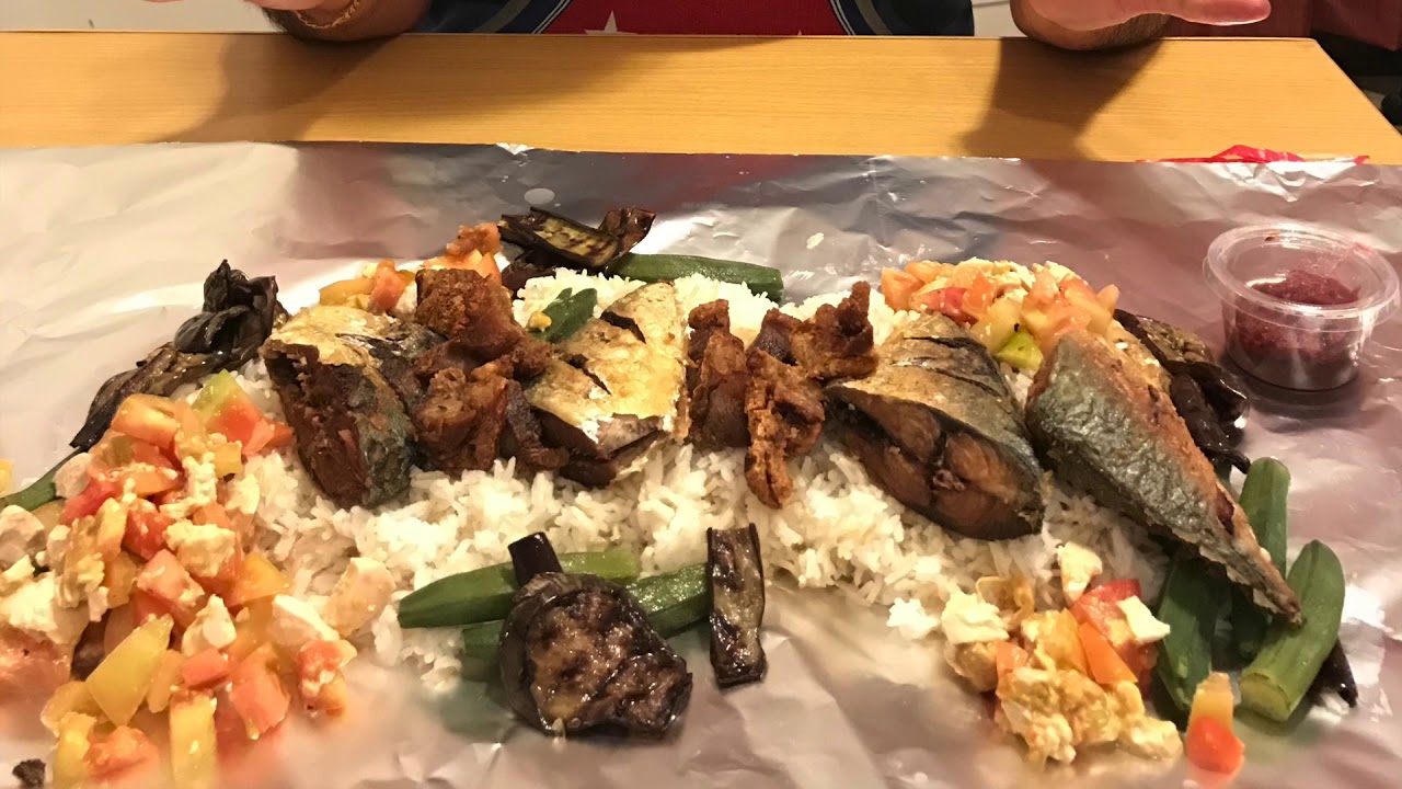 homemade boodle fight filipino style in Muscat, Oman. - YouTube