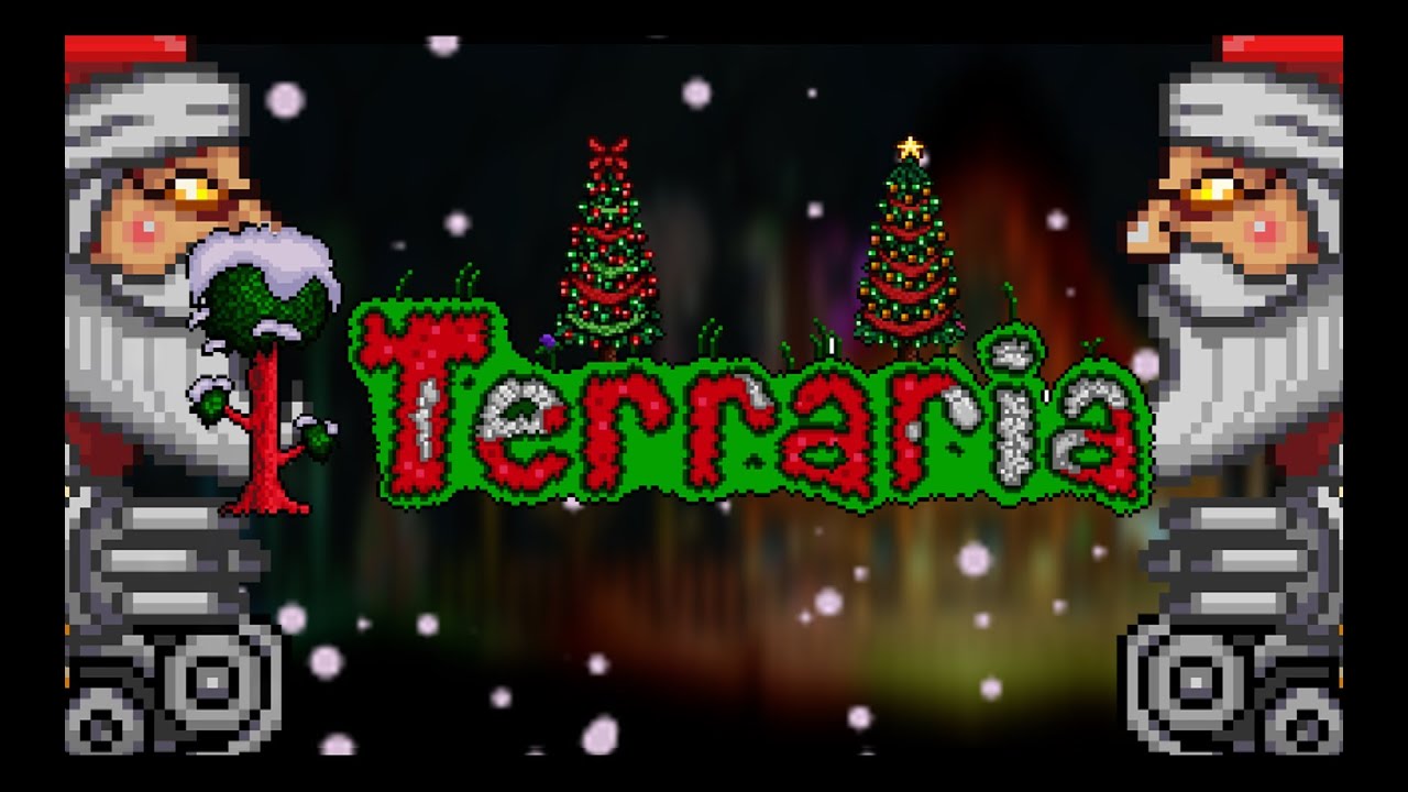Terraria - Christmas Preview: New boss "Santank" - YouTube