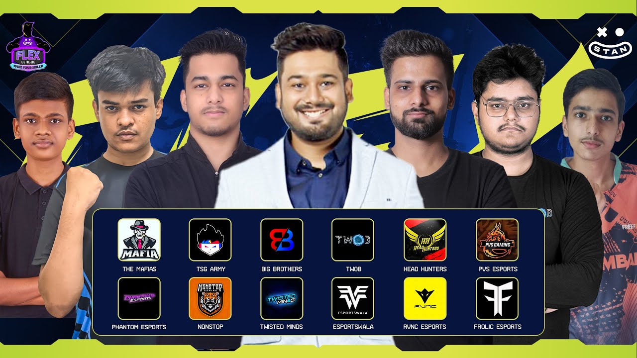 STAN| FLEX FINALE DAY-1 FT. MAFIAS, TSG, PVS #gyangaming #rockyrdx # ...
