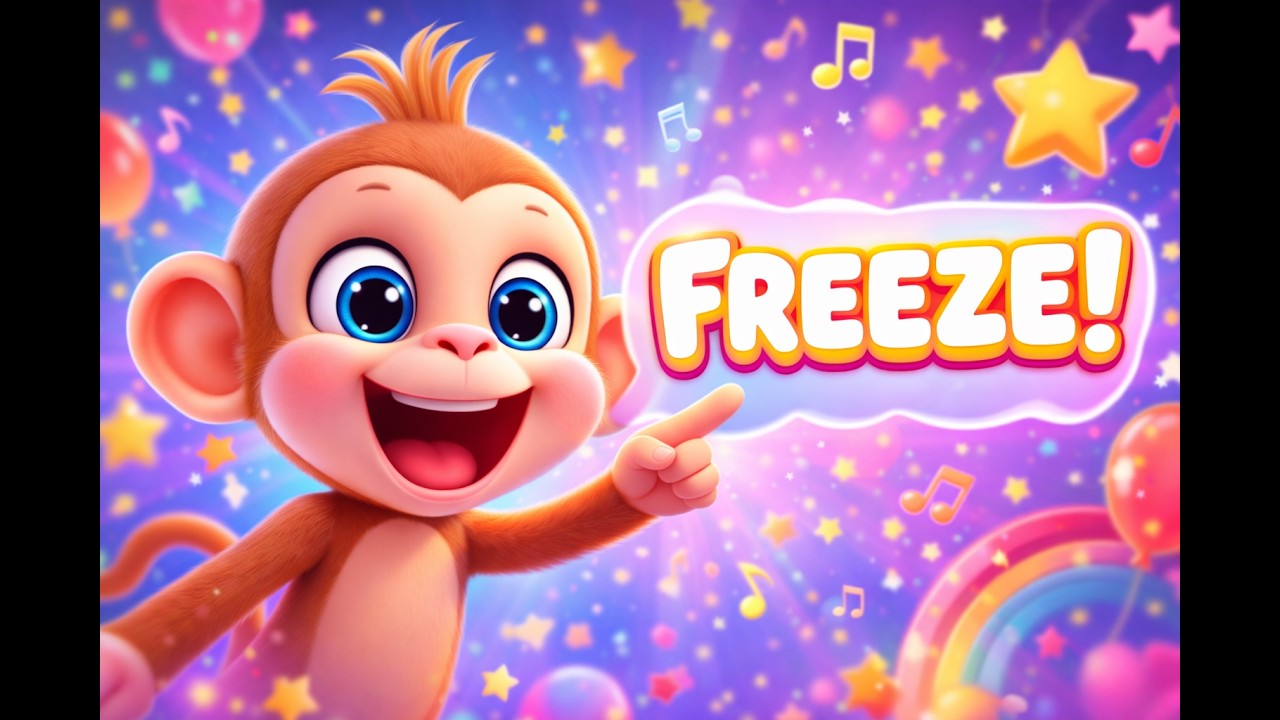 FREEZE! 🧊 Animal Freeze Dance Song for Kids| Animals Go FREEZE! | Dance ...