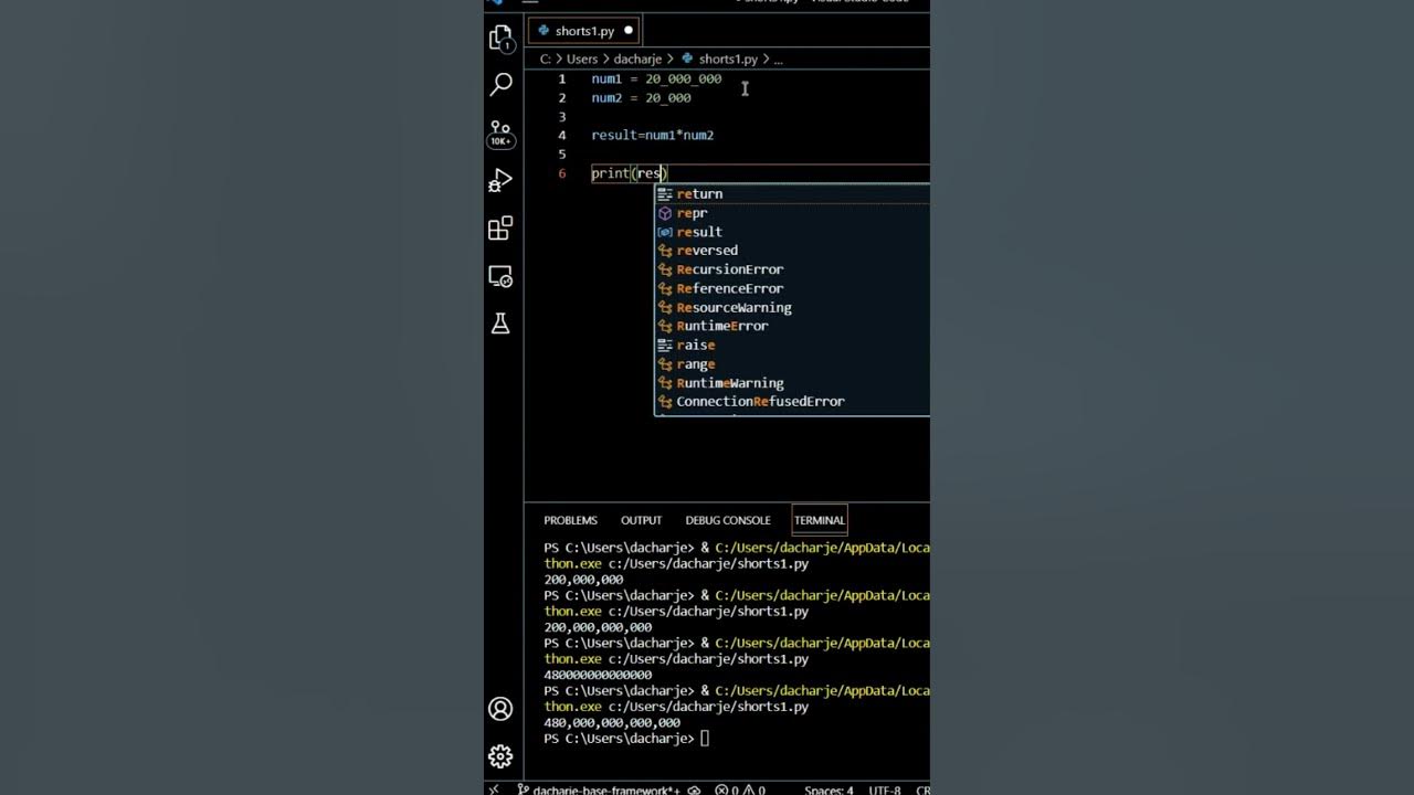 Python Integer Trick Python Coding Programming Short Youtube 