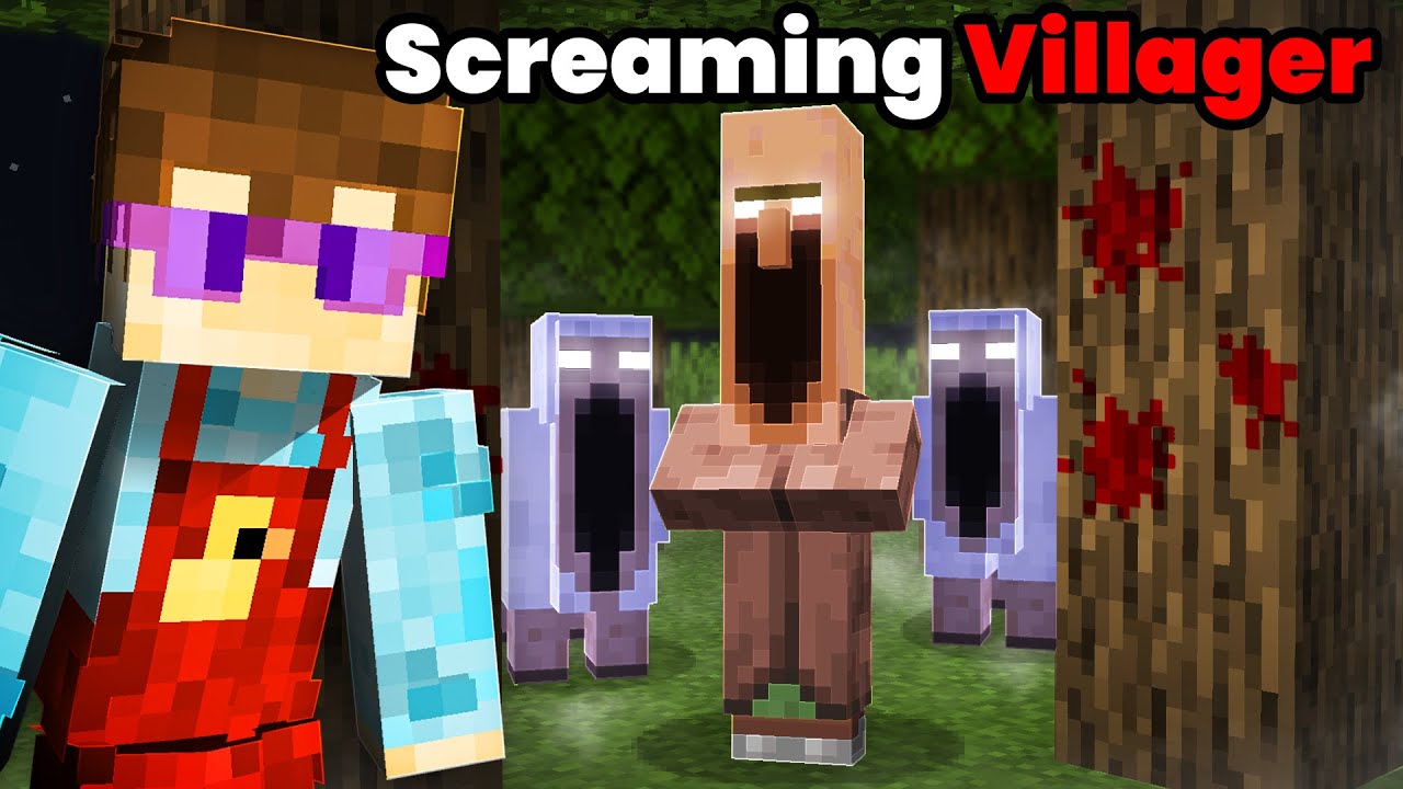 NIGDY NIE SZUKAJ SCREAMING VILLAGER w MINECRAFT! - YouTube