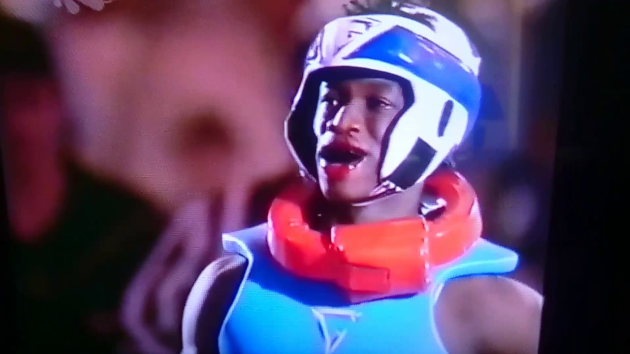 Mark Mottram getting a telling off from John Anderson in the Gladiators ...