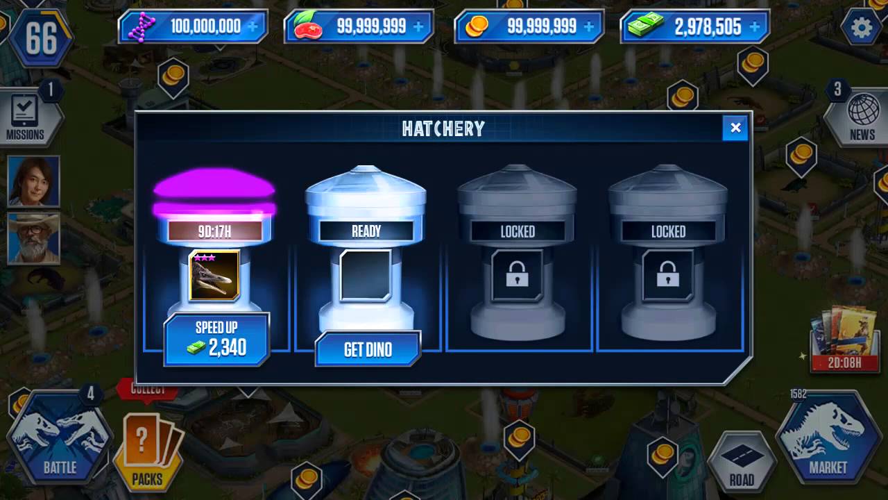 Jurassic world the game - Priotrodon level 40 ( part 2) - YouTube