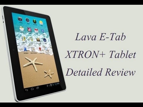 Lava E-Tab XTRON+ Android Tablet Full Review - YouTube