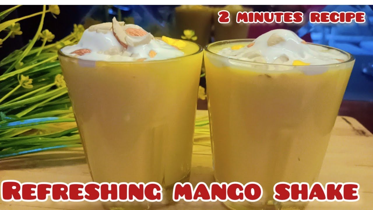 Mango shake recipe | Summer drink | mango recipe | mango smoothie | How ...