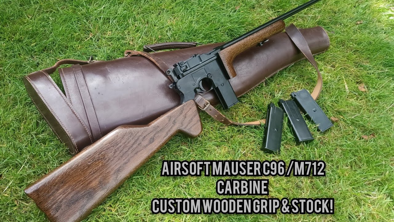 LoB| Airsoft Mauser C96 / M712 Schnellfeuer Carbine with custom wooden ...