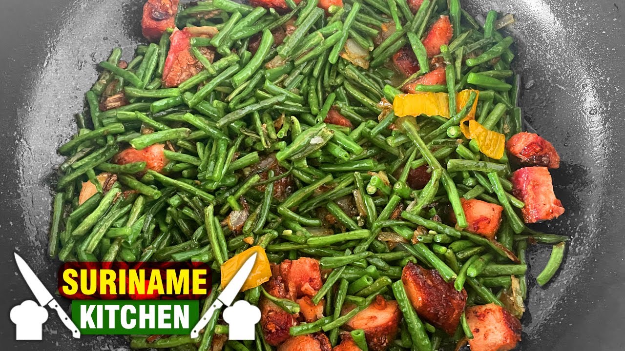 Kouseband Met Warung Visie (Warme Vis) | Long Bean With Warm Smoked ...