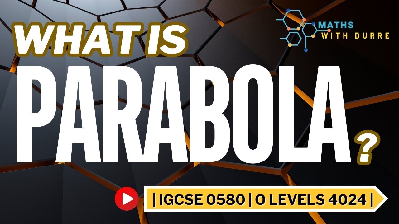 What is Parabola? | Meanings| Quadratics | Introduction ...