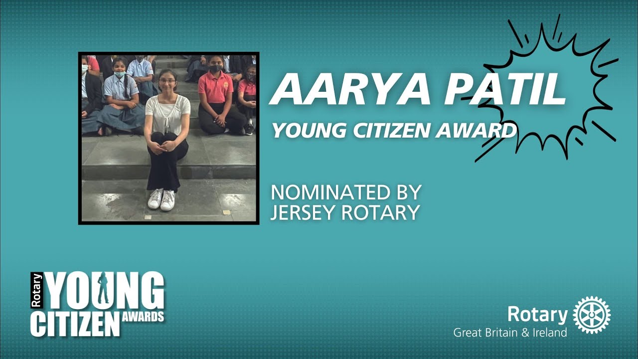 Rotary Young Citizen 2023 - Aarya Patil - YouTube