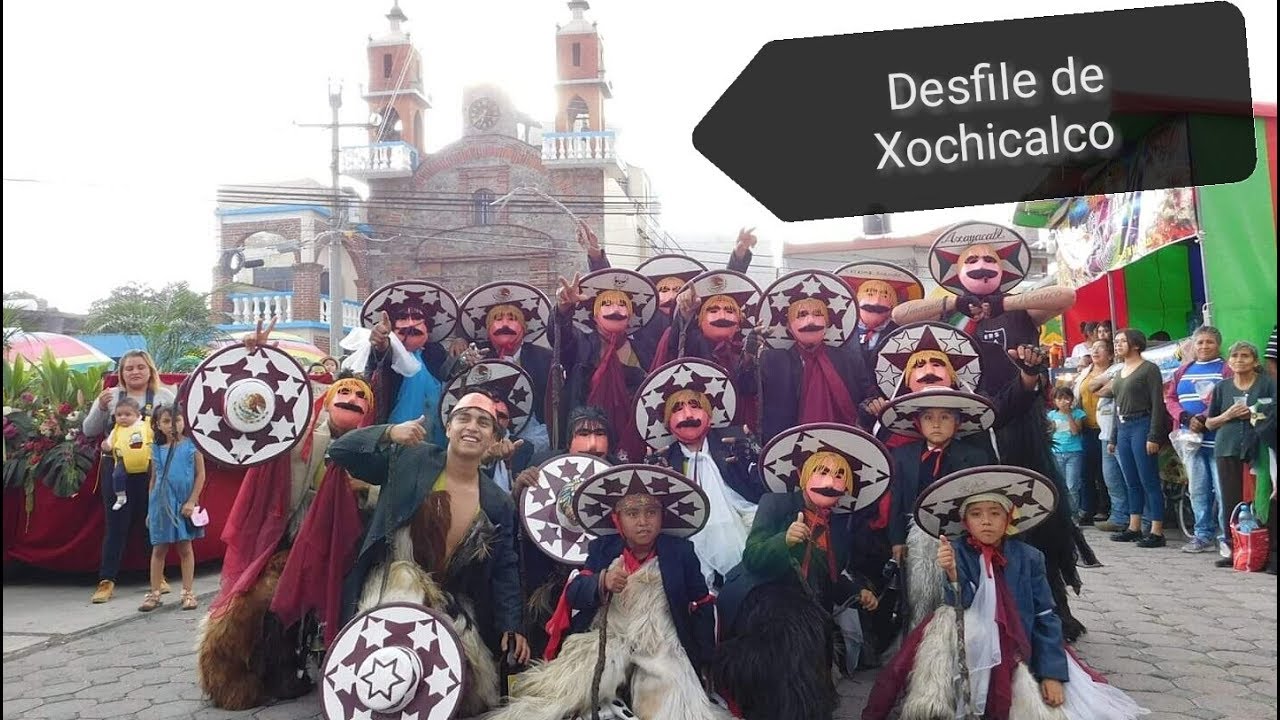 Chivarrudos en el desfile de feria de Xochicalco 2019 - YouTube
