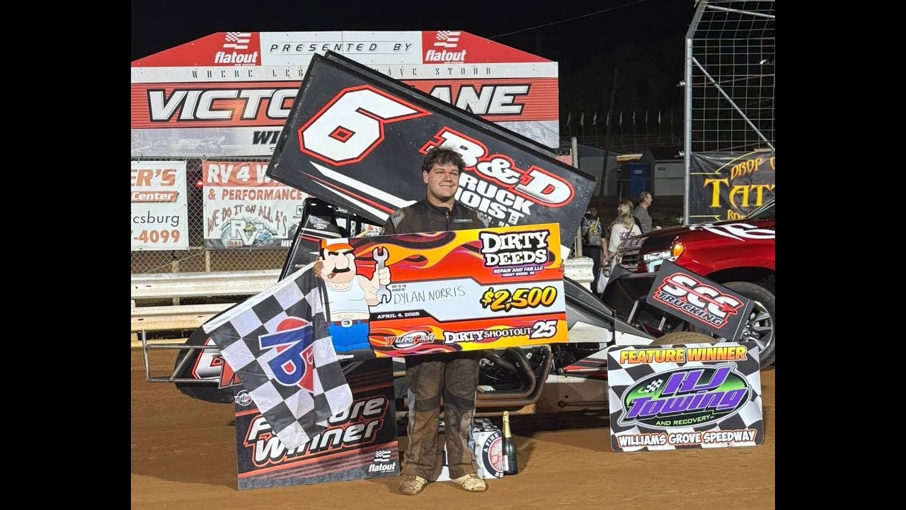 7:18:2025 Dylan Norris #6 Win at Williams Grove Speedway - YouTube