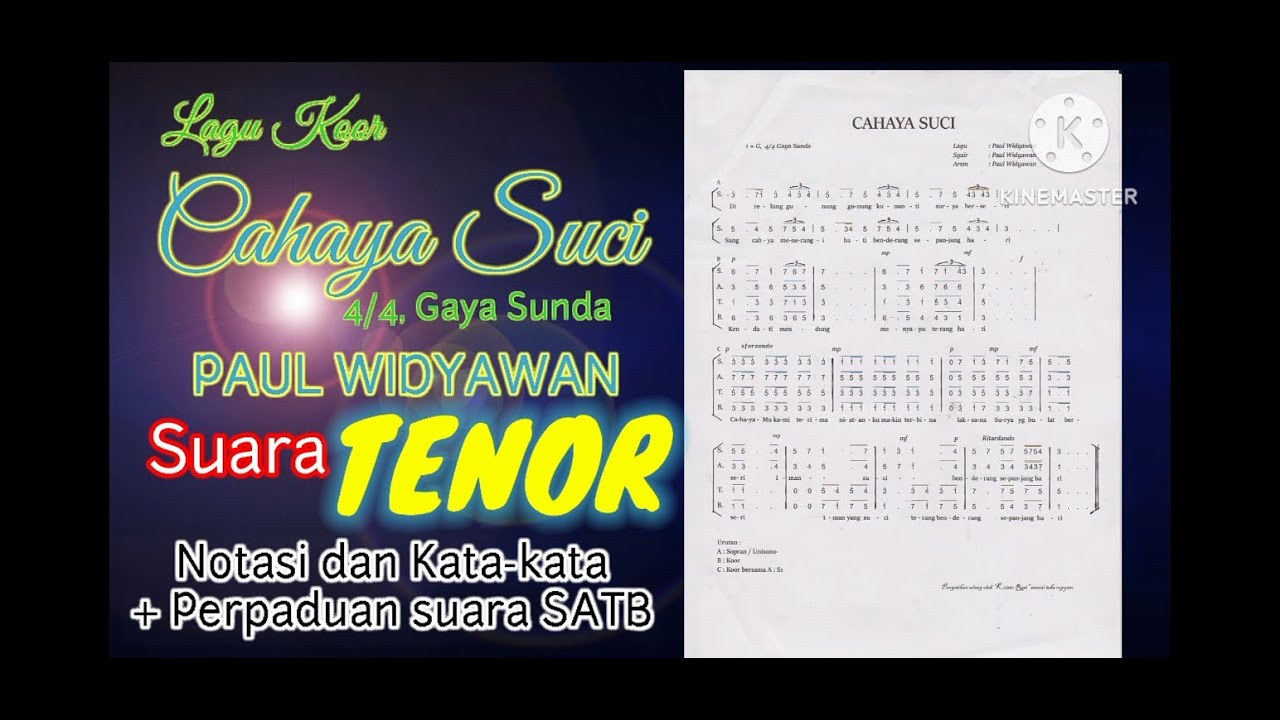 #lagukoor "CAHAYA SUCI" Gaya Sunda ( Paul Widyawan ) Latihan Suara ...
