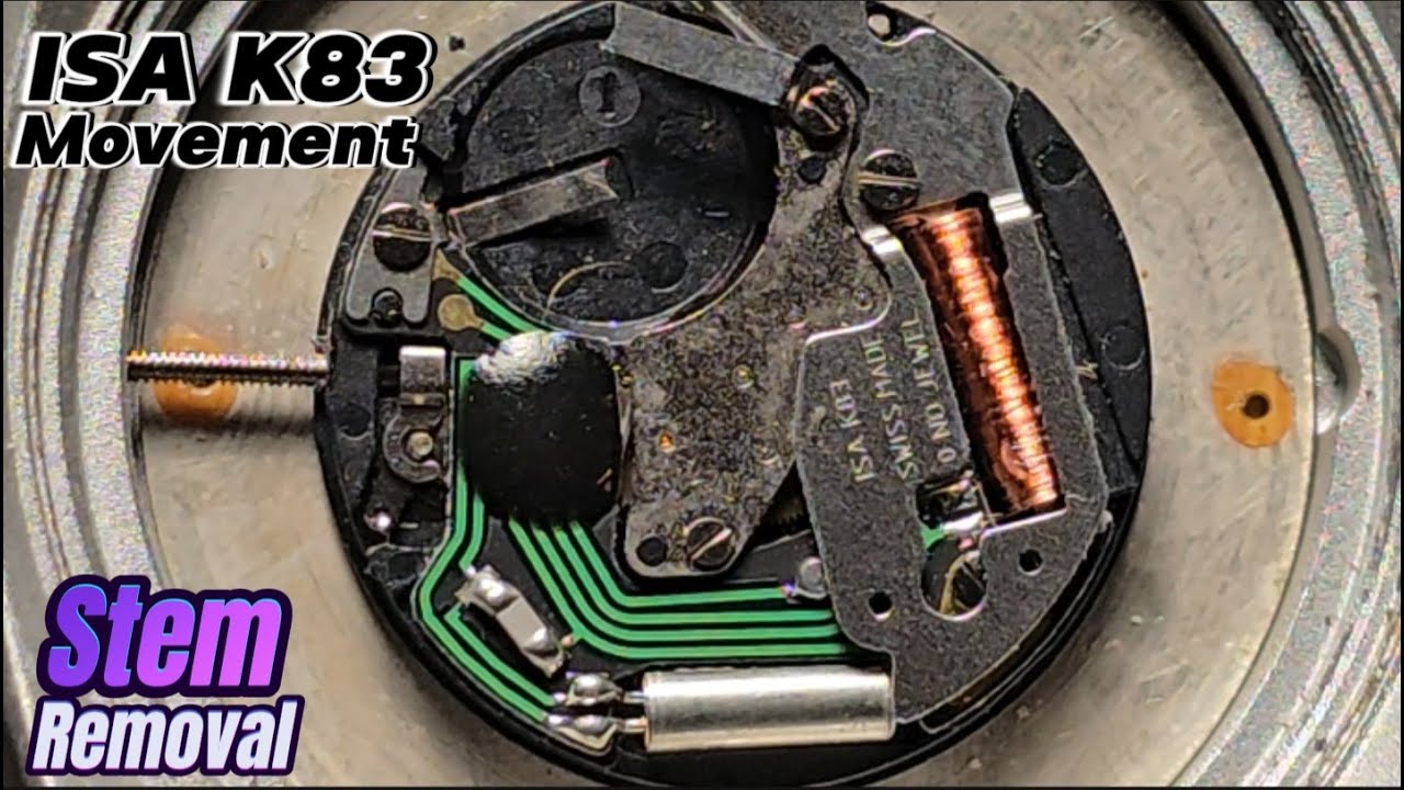 How to Remove Stem from an ISA K83 Movement | Step-by-Step Tutorial ...