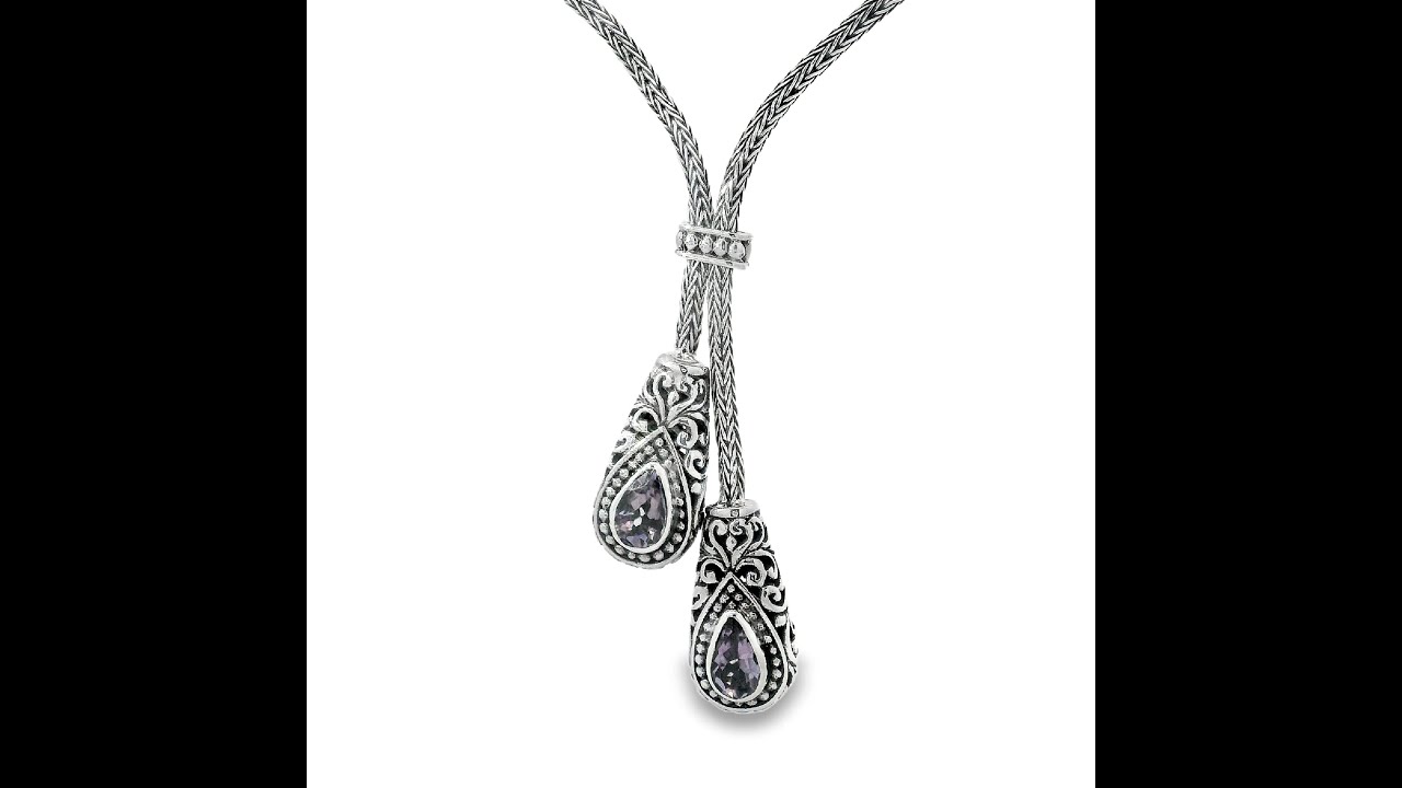Colier Argint realizat manual Ametist Dawani #jewelry #silver # ...