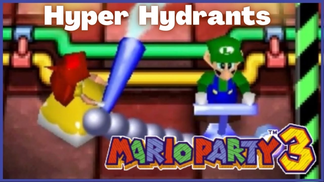 Mario Party 3 - Hyper Hydrants | Daisy Gameplay | - YouTube