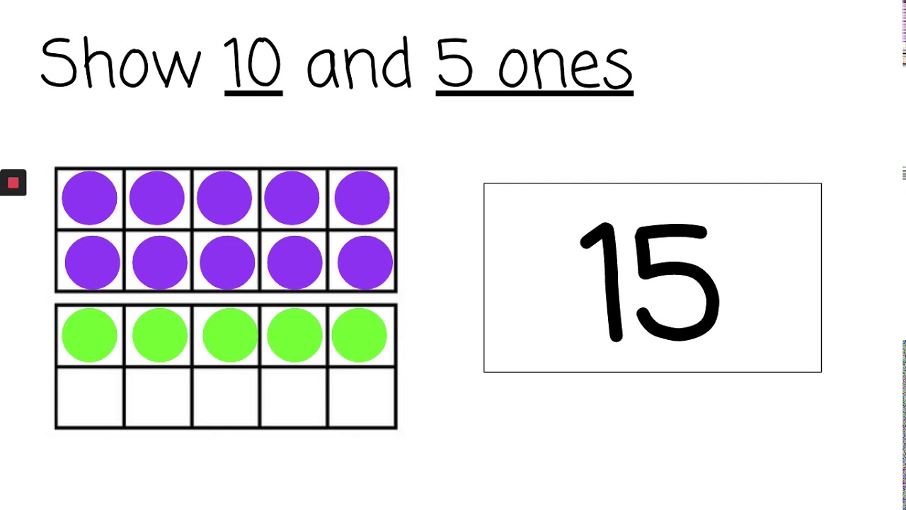 Ms. Miller's Lesson: Teen Numbers, Ten Frames, Number Bonds - YouTube
