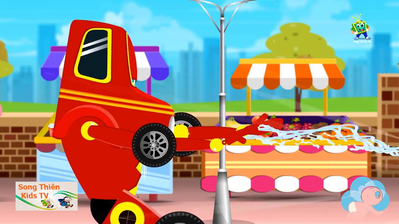 Baby Cars - Bob the PoliceCar Chase thief! Cartoon Rhymes for kids ...