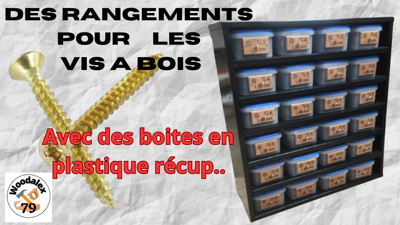 Bien ranger les vis à bois .. - YouTube