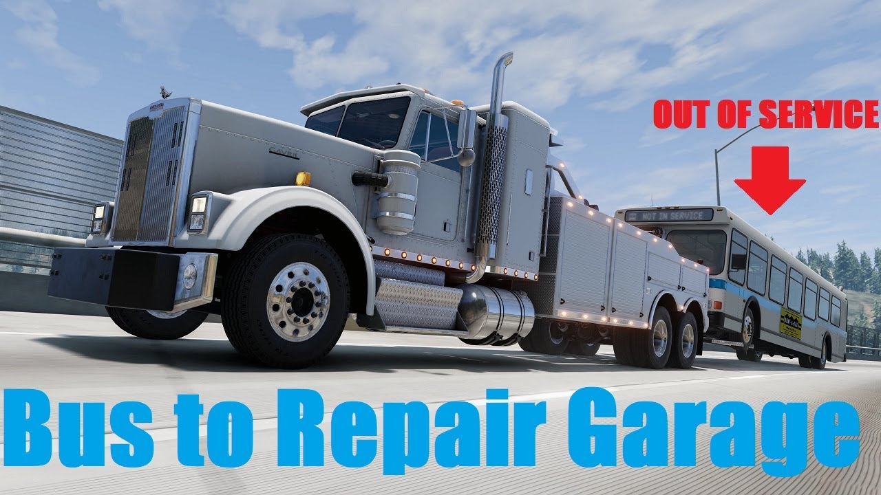BeamNG.drive (Mod) Freeroam: West Coast, USA - Bus to Repair Garage ...