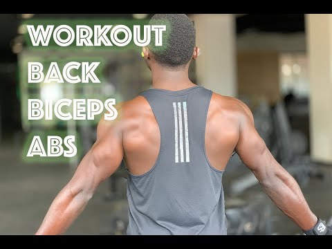 TOTAL WORKOUT BACK, BICEP AND ABS - YouTube