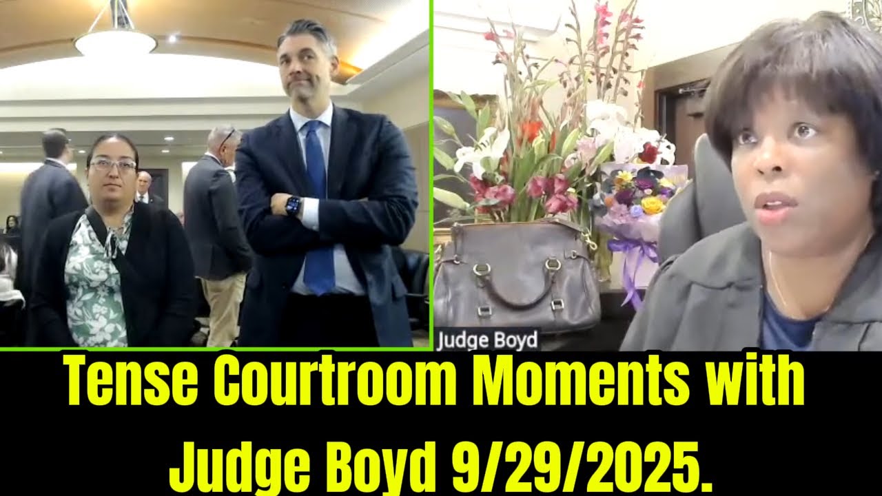 Tense Courtroom Moments with Judge Boyd 9/29/2025. - YouTube