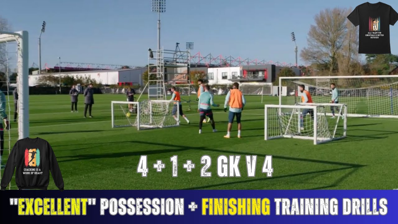 ''Excellent'' Possession + Finishing Training Drills / 4 + 1 + 2GK V 4 ...