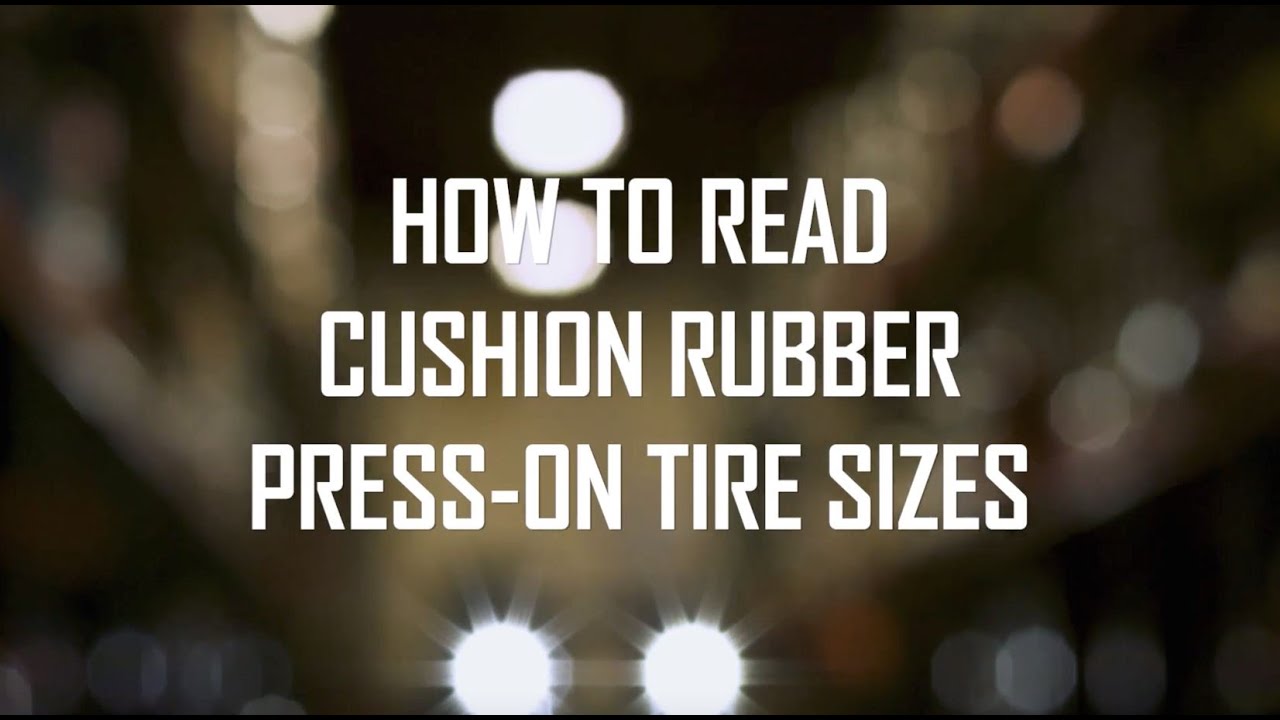 How to read forklift tire sizes: press-on - YouTube