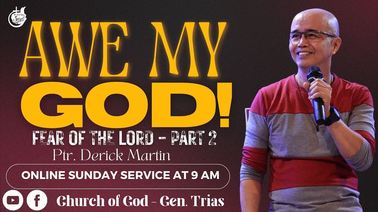 AWE MY GOD | PTR DERICK MARTIN - YouTube