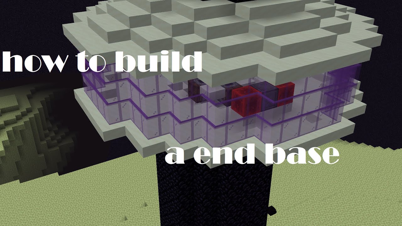 How to build a end base in minecraft - YouTube