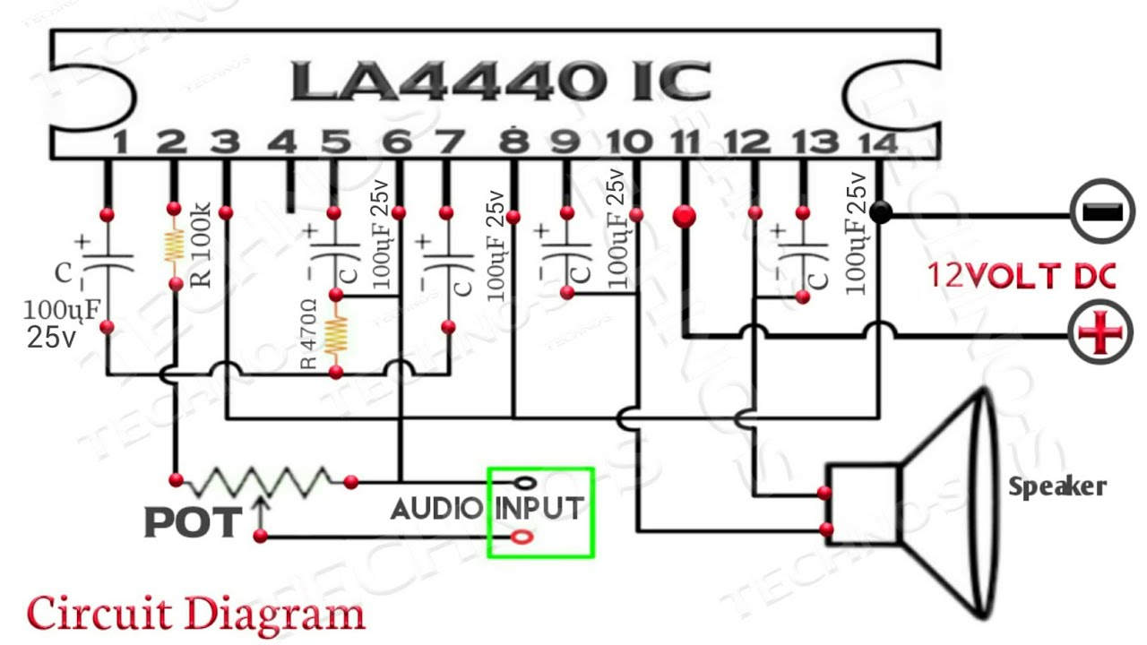 Audio Amplifier Circuit using LA 4440 IC||How To Make Audio Amplifier ...