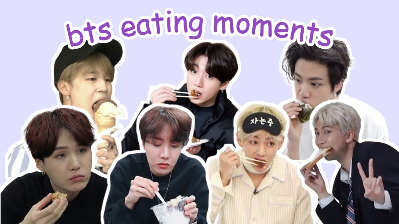 A COMPILATION OF BTS EATING - YouTube