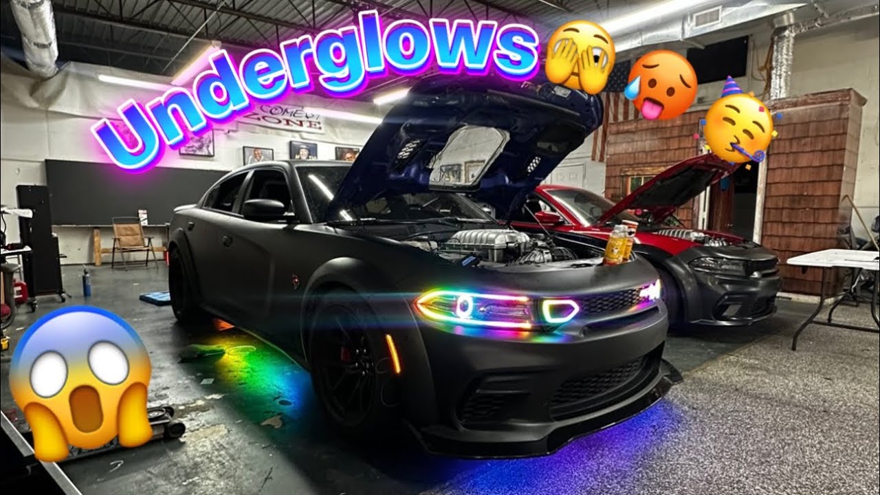 Got the best Underglows installed on my Custom Hellcat Redeye😱🦄🌈😈🥳 ...