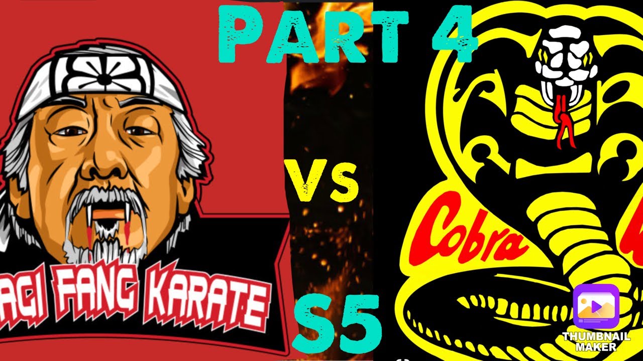 Miyagi fang vs cobra kai dojo fight with healthbars (part4/4) cobra kai ...