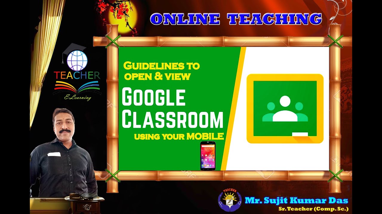 Google classroom using mobile - YouTube