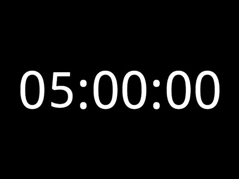 Five Minute Countdown With Milliseconds Black Screen - YouTube