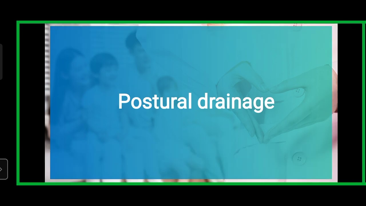 Postural drainage positions - YouTube