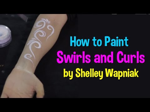 Art of Face Painting - How To Do Swirls and Curls Tutorial - YouTube