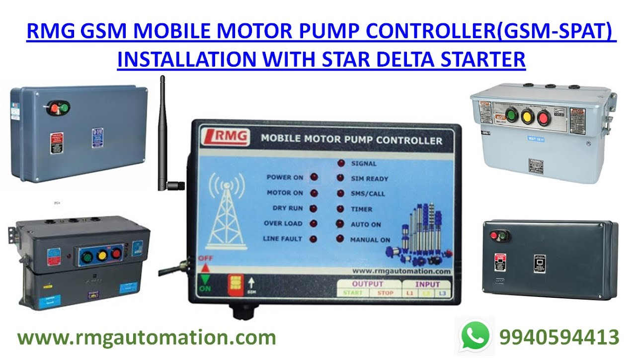Installation of RMG GSM MOBILE MOTOR PUMP CONTROLLER(GSM_SPAT) With ...