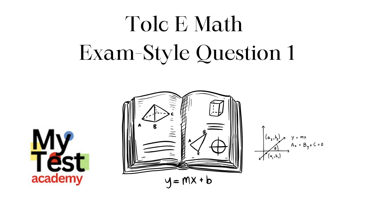 TOLC E exam-style math question 1 - YouTube