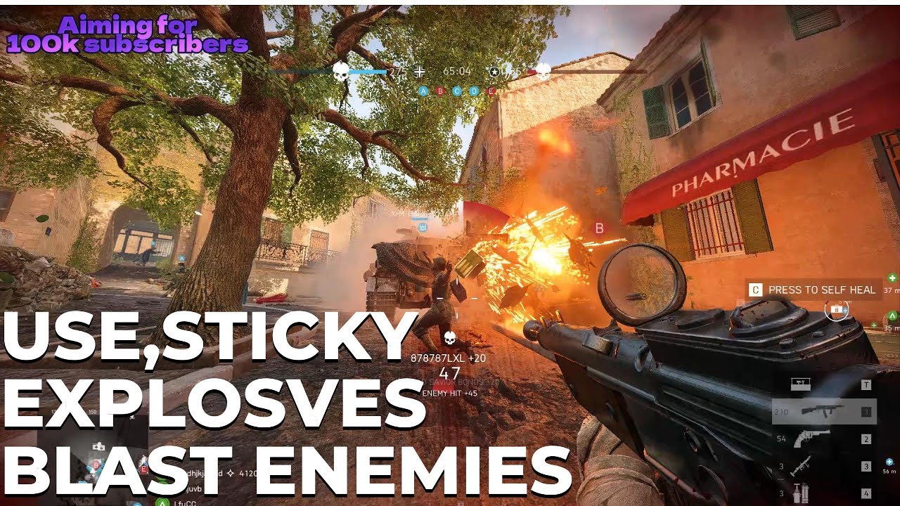Use sticky explosives to blow up enemies,battlefield v #bf5 #bf1 # ...