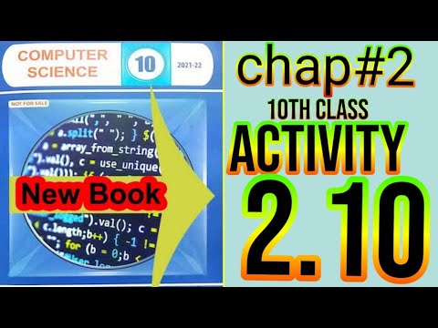 chap#2 activity 2.10 (boolean result of algebaric experssion)10th class computer science new ...