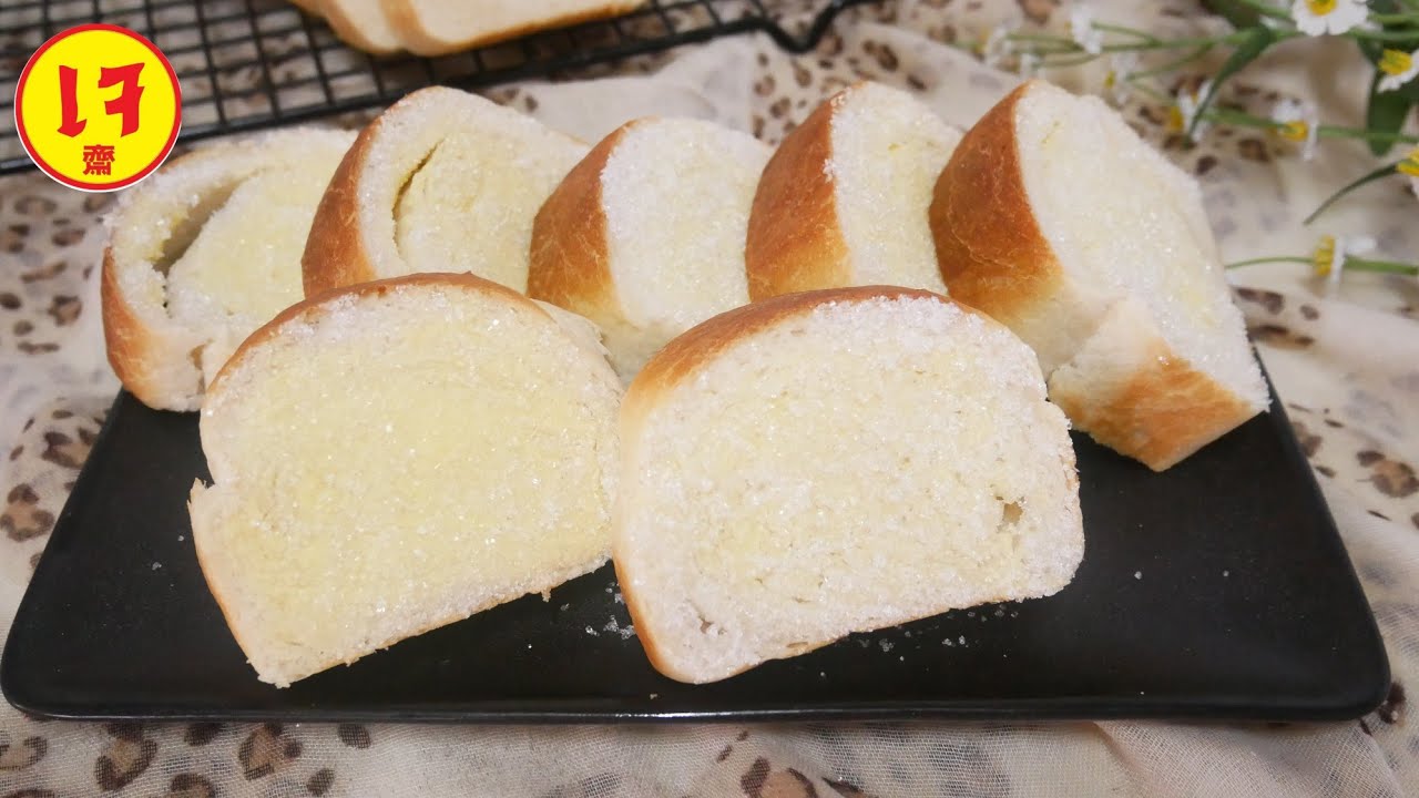 ขนมปังเนยสดเจ นุ่มข้ามวัน นวดมือ ทำง่าย Vegetarian Butter Bread|Easy Bread - YouTube