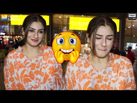 See Raveena Tandon Scary EXPRESSION when she saw someone keep falling down